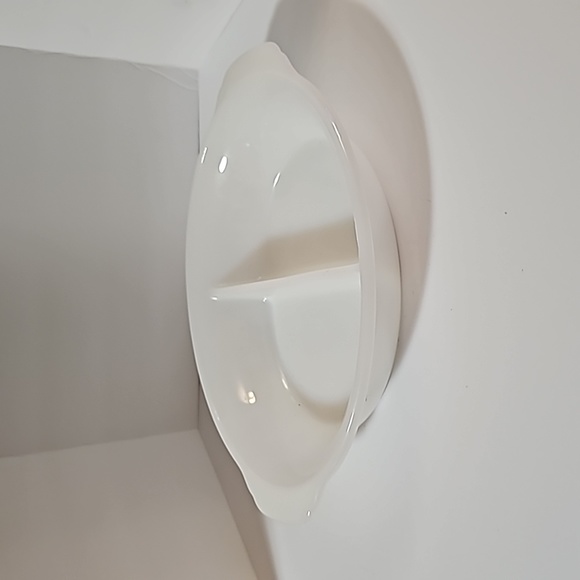 Fire King | Dining | Vintage Fire King Divided Oval White Serving Dish ...